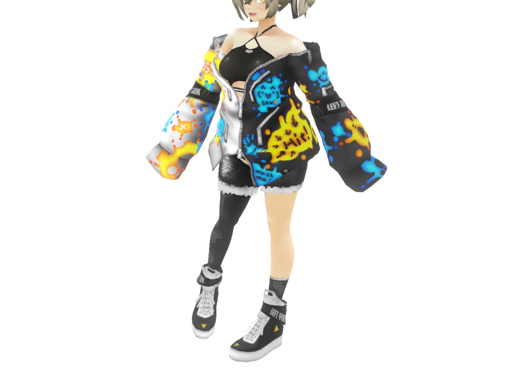 VRoid衣装 " 着崩しジャケットN6tセット "カスタムアイテム＆テクスチャ - YSSS. - BOOTH