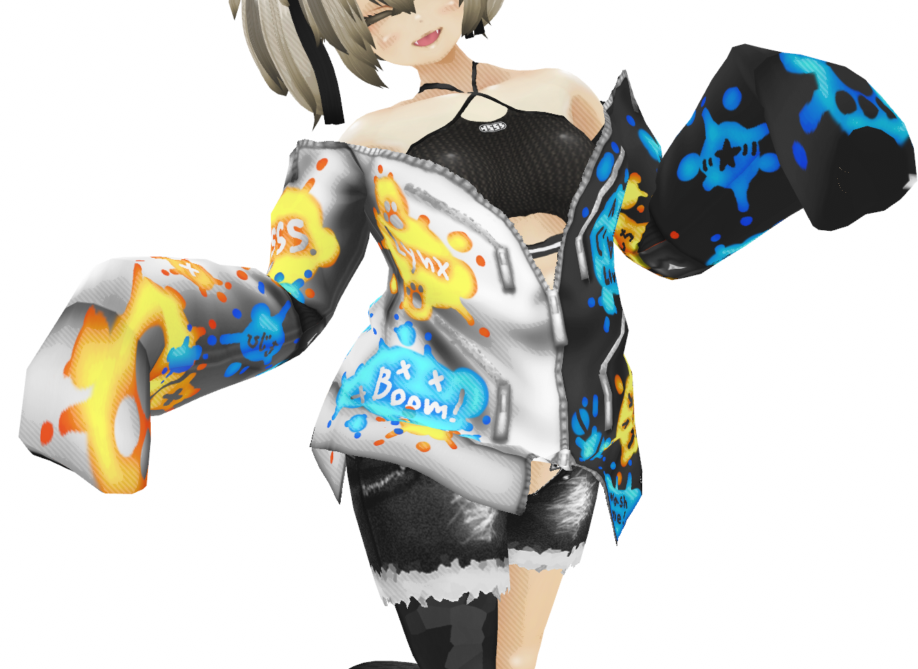 VRoid衣装 " 着崩しジャケットN6tセット "カスタムアイテム＆テクスチャ - YSSS. - BOOTH