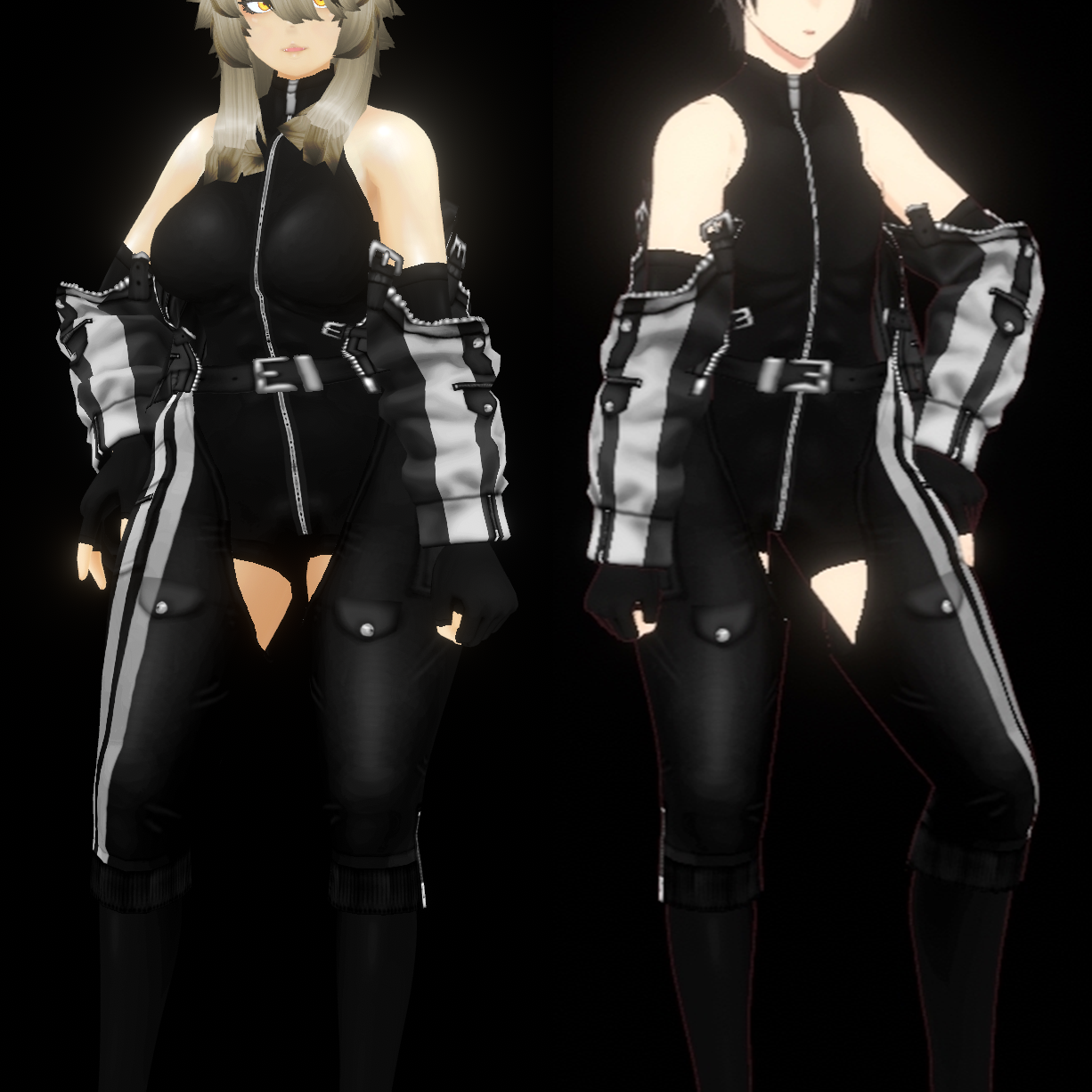 VRoid男女兼用衣装 ” 7c1クールジャケットセット " カスタムアイテム＆テクスチャ - YSSS. - BOOTH