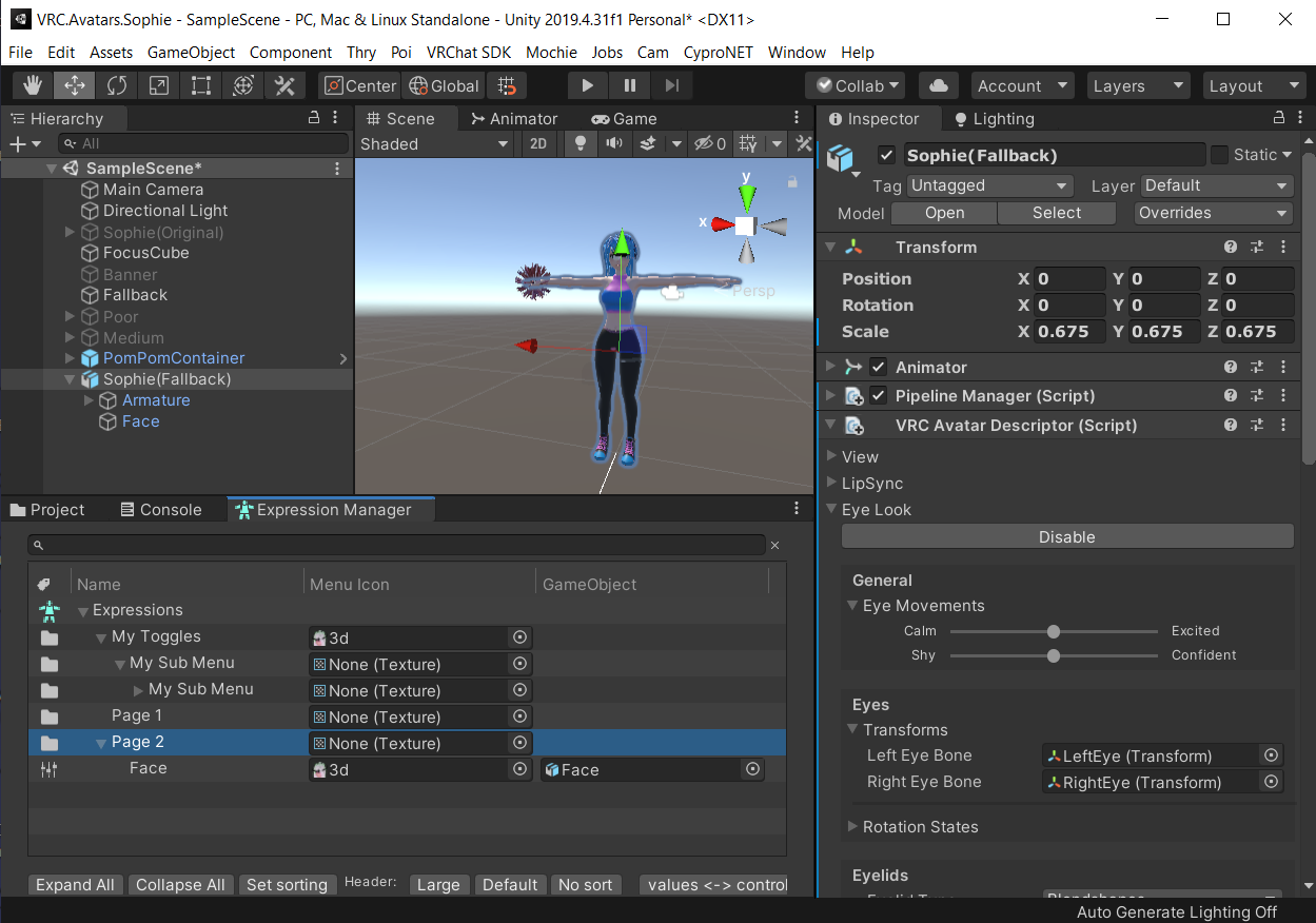 VRChat - Expression Manager - CyproNET - BOOTH