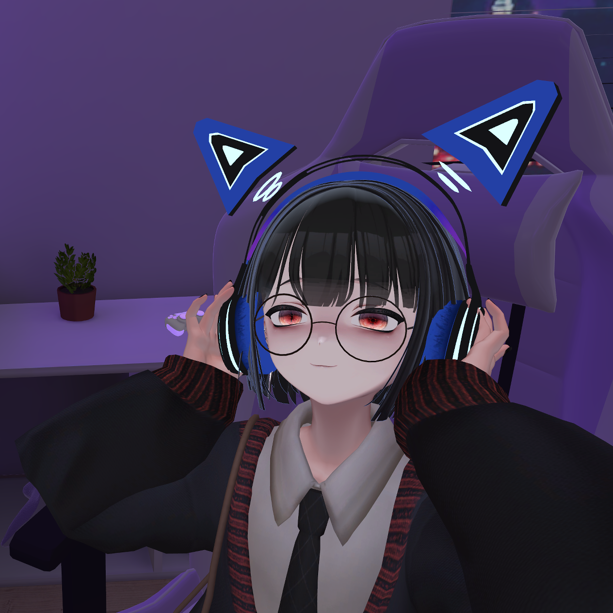 【無料】Nyan_Head[VRC想定] - ぺんぎんのすみか - BOOTH