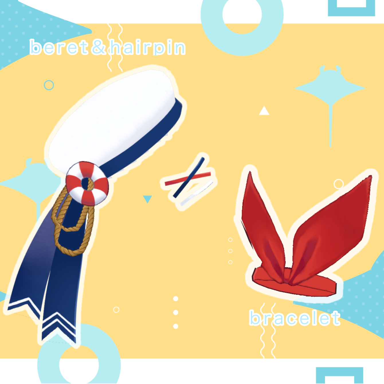 【VRoid正式版】マリンワンピース＆マリンベレー marine dress ＆ marine beret - 悠空屋 - BOOTH