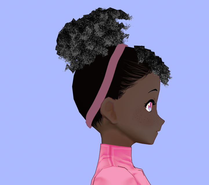 Vroid Afro Bun Preset! - beevie - BOOTH