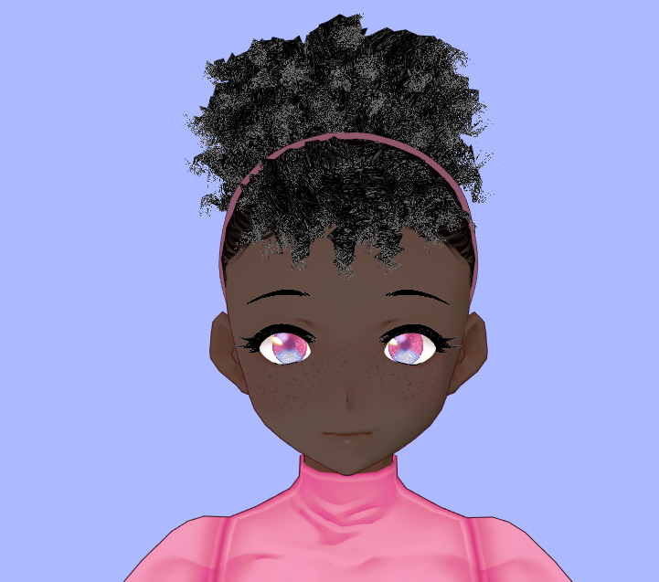 Vroid Afro Bun Preset! - beevie - BOOTH