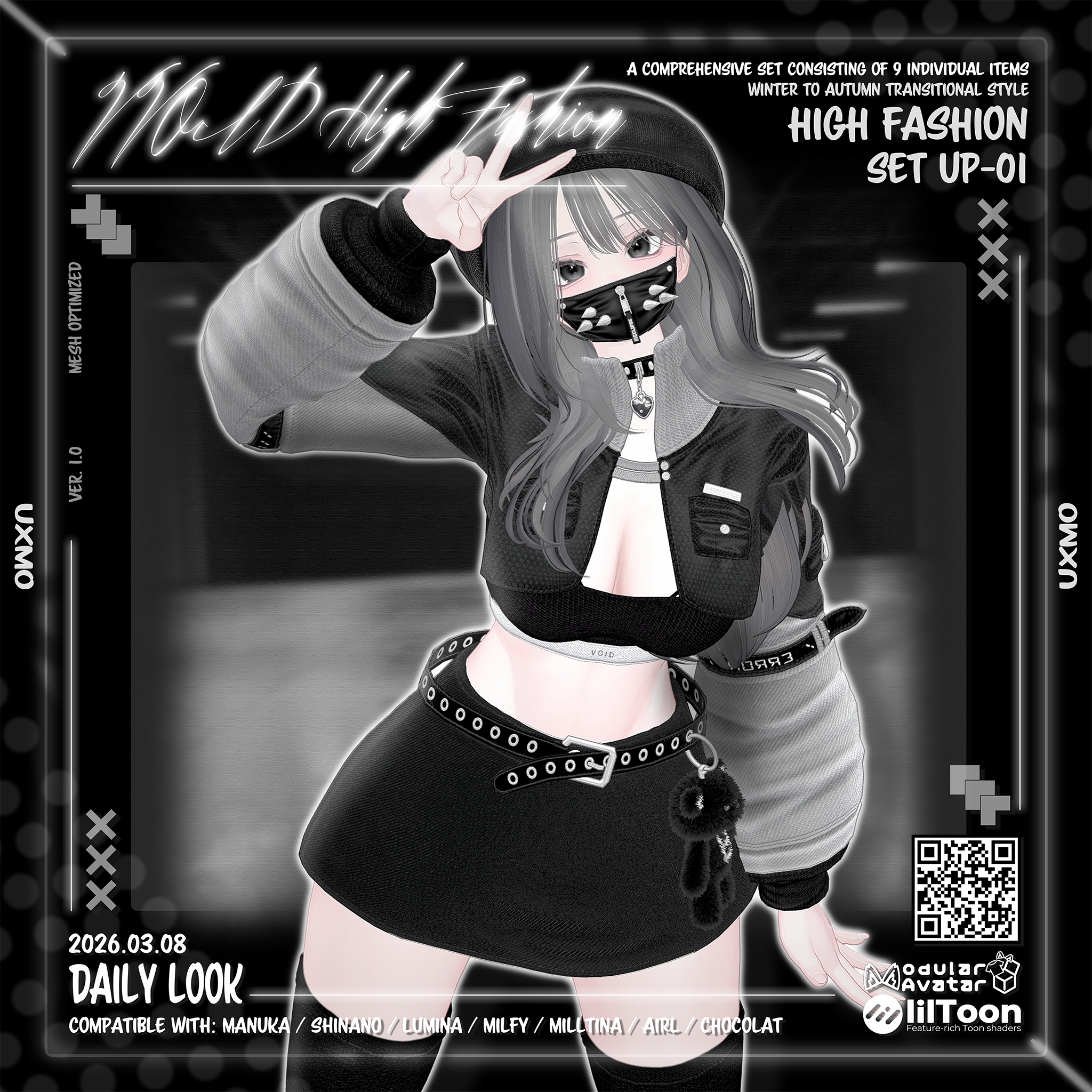 [CLOTH] [VOID HF-01] - [8 Avatars] - UXMO - BOOTH