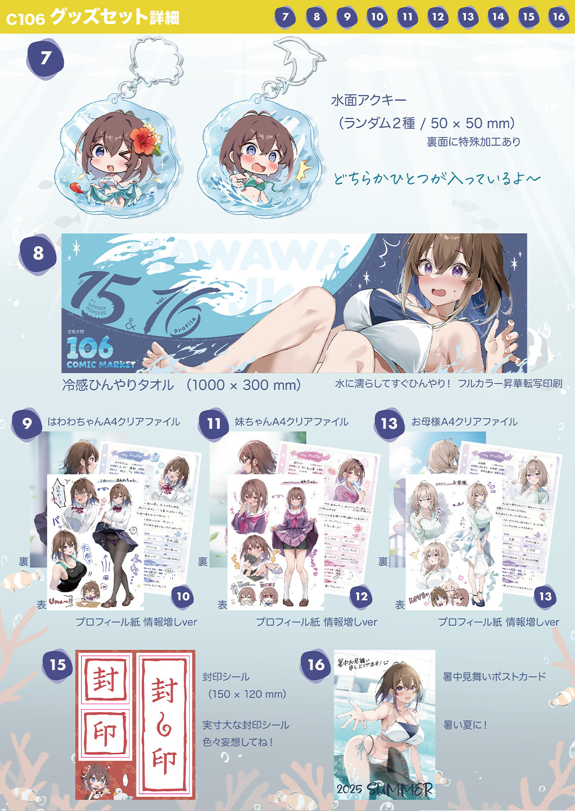 【C106 新刊グッズセット】はわわなJK vol.15＋vol.16＋グッズ - 白クマシェイクShop - BOOTH