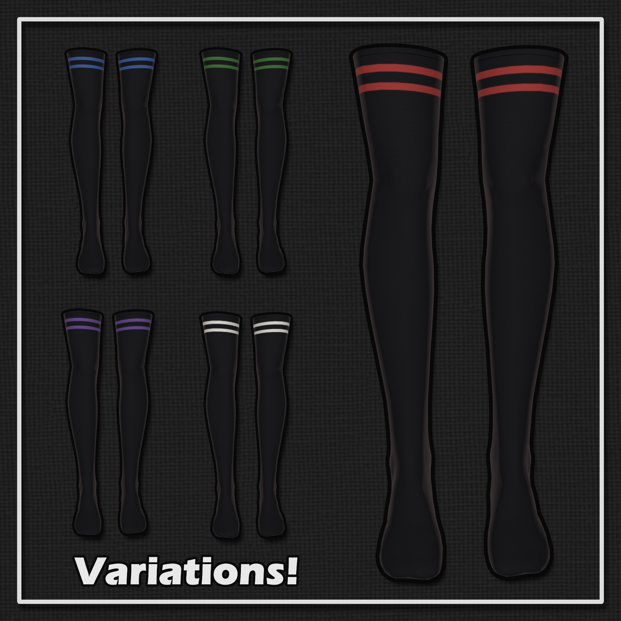 VRChat 】Knee Socks【 真冬 Mafuyu 】 - Veliony - BOOTH