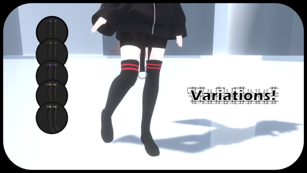 VRChat 】Knee Socks【 真冬 Mafuyu 】 - Veliony - BOOTH