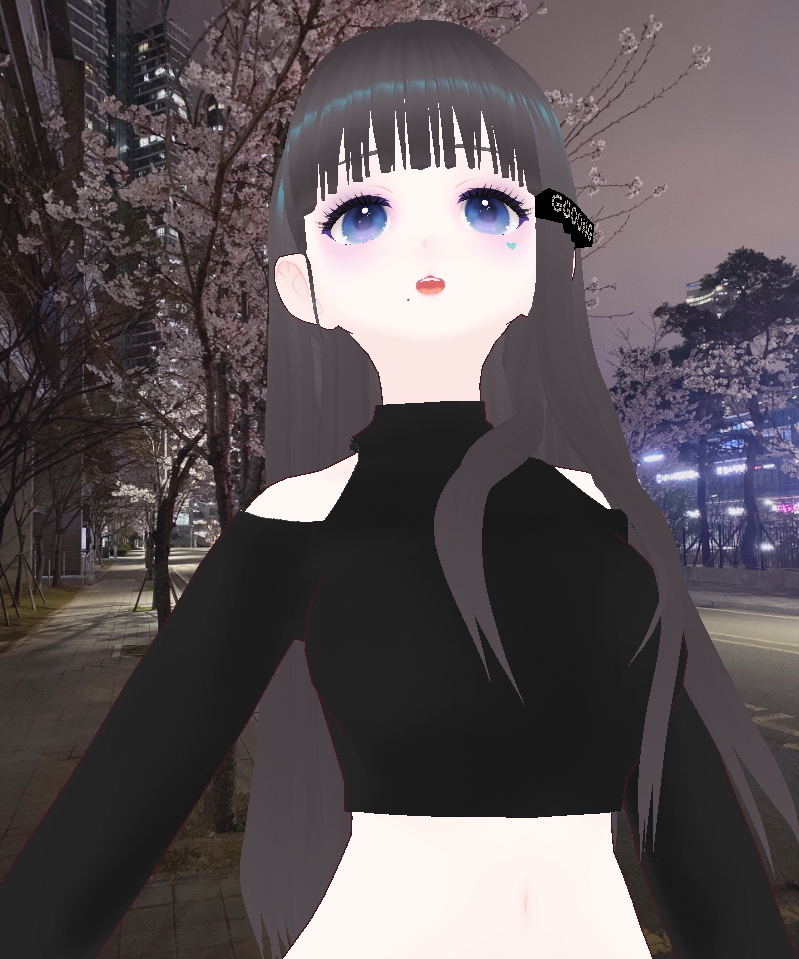[vRoid] Bangs Long Hair with CubicPin (included reverse) - alphaggoong ...
