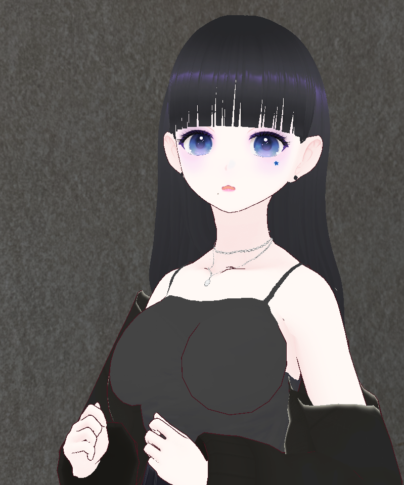 [vRoid] Full Bangs Long Hair - alphaggoong - BOOTH