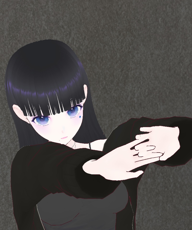 [vRoid] Full Bangs Long Hair - alphaggoong - BOOTH