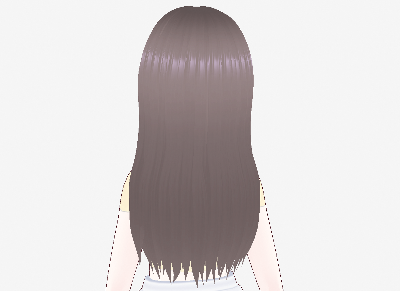 [vRoid] Full Bangs Long Hair - alphaggoong - BOOTH