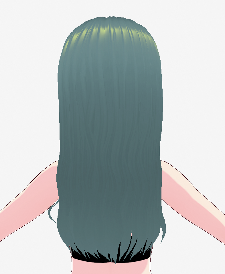 [vRoid] See-Through Bangs, Soft Wavy Hairstyle - alphaggoong - BOOTH