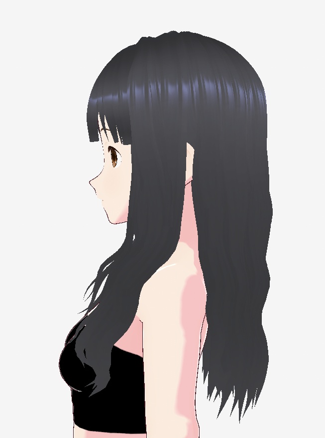 [vRoid] Cute Braided Wavy Hairstyle - alphaggoong - BOOTH