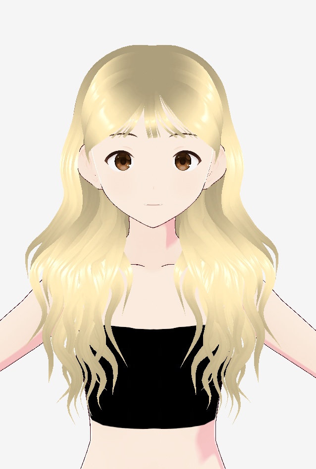 [vRoid] Bangs, Layered Perm Hairstyle - alphaggoong - BOOTH