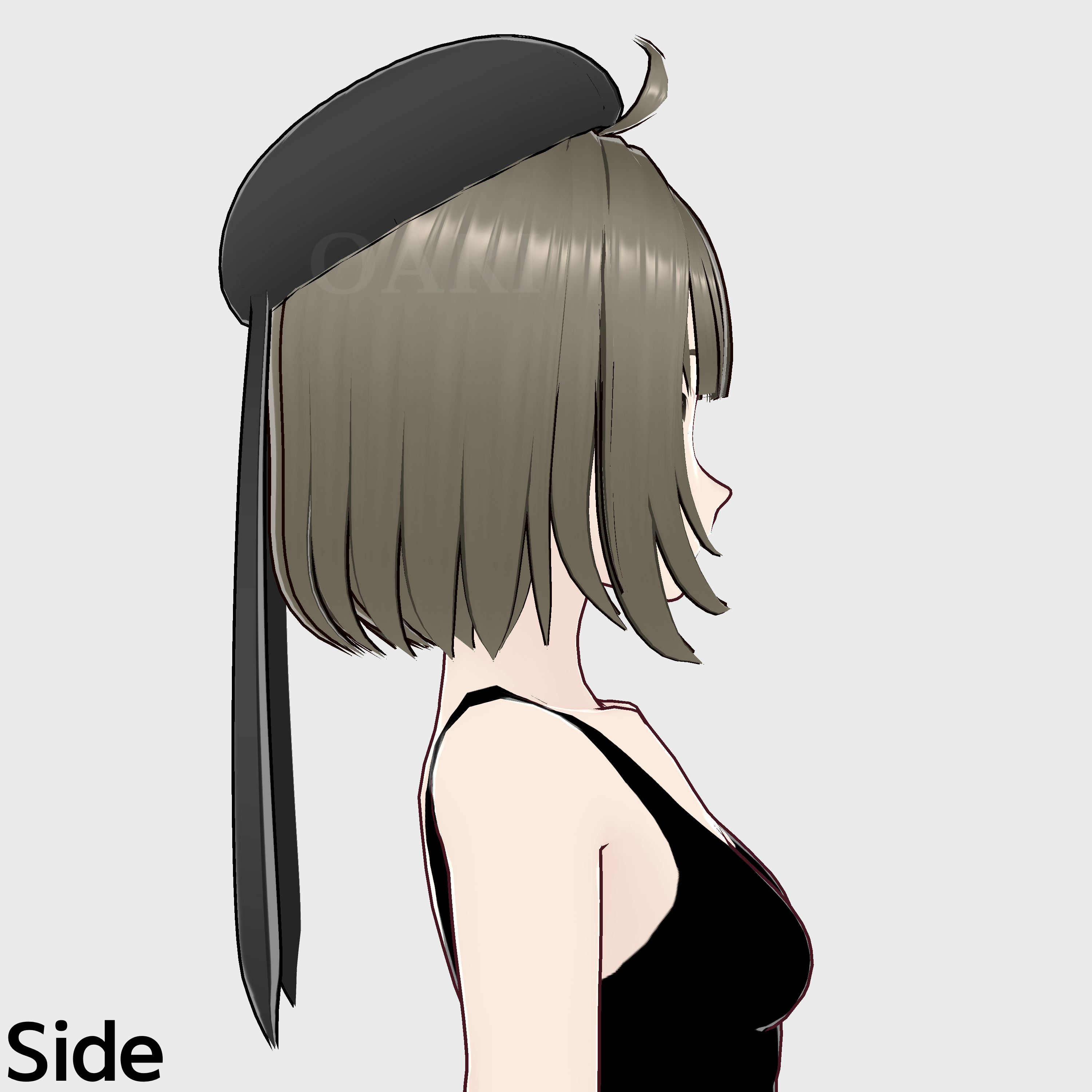 【VRoid】うさみみベレー帽ヘアプリセット / Hair with bunny beret preset - OARI shop - BOOTH