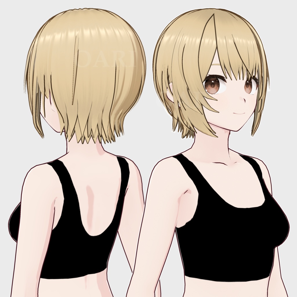 【VRoid】ショートヘアプリセット / Short hair preset - OARI shop - BOOTH