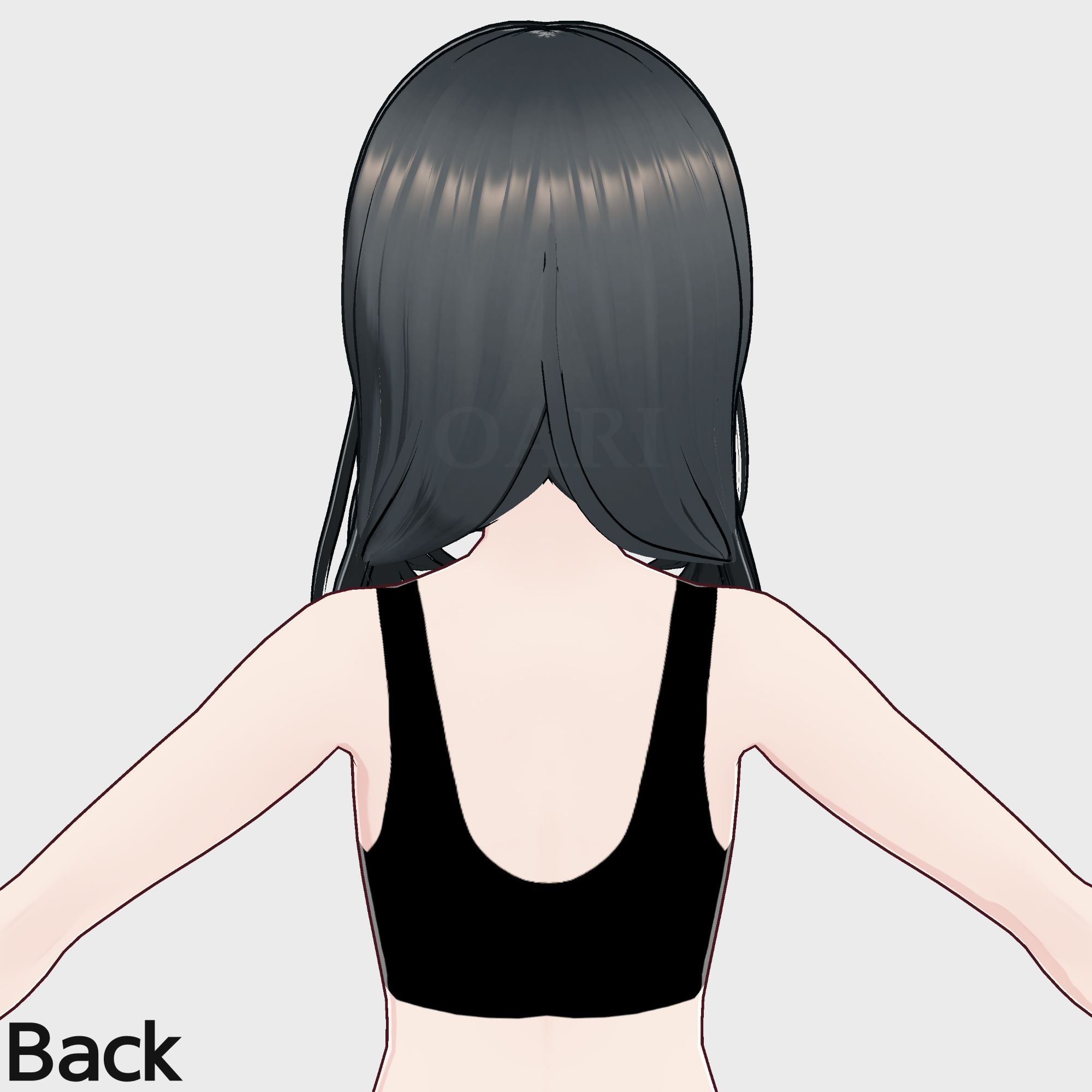 【VRoid】ロングヘアプリセット / Long hair preset - OARI shop - BOOTH