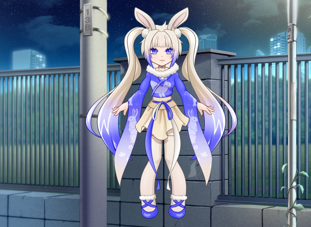 Bunny Girl 2D VTuber Model - vyris2d - BOOTH