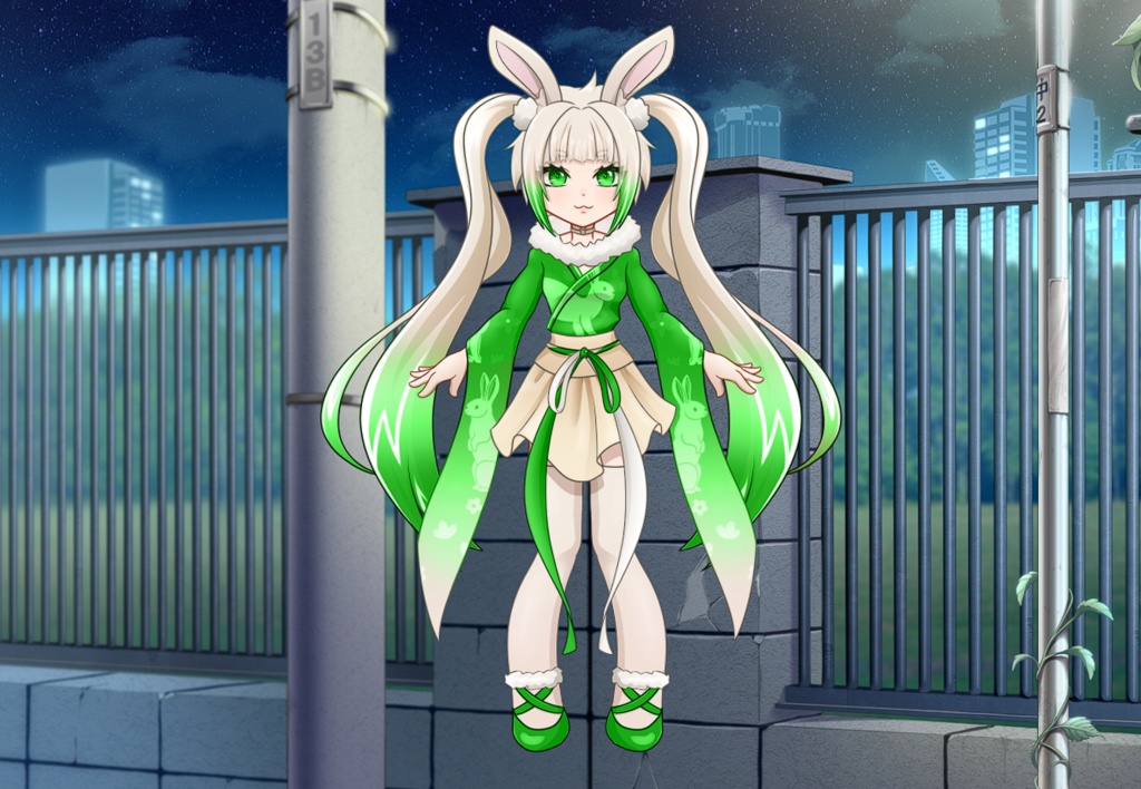 Bunny Girl 2D VTuber Model - vyris2d - BOOTH