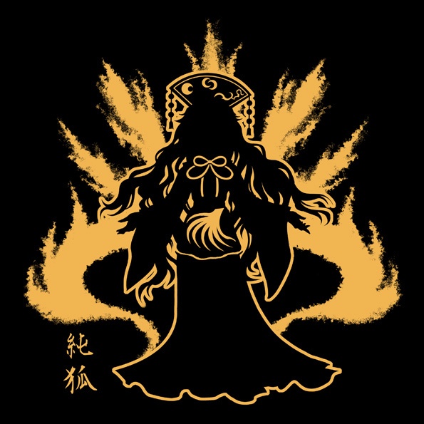 【手刷り】東方シルエットTシャツ 純狐 Mサイズ - n dash plus - BOOTH