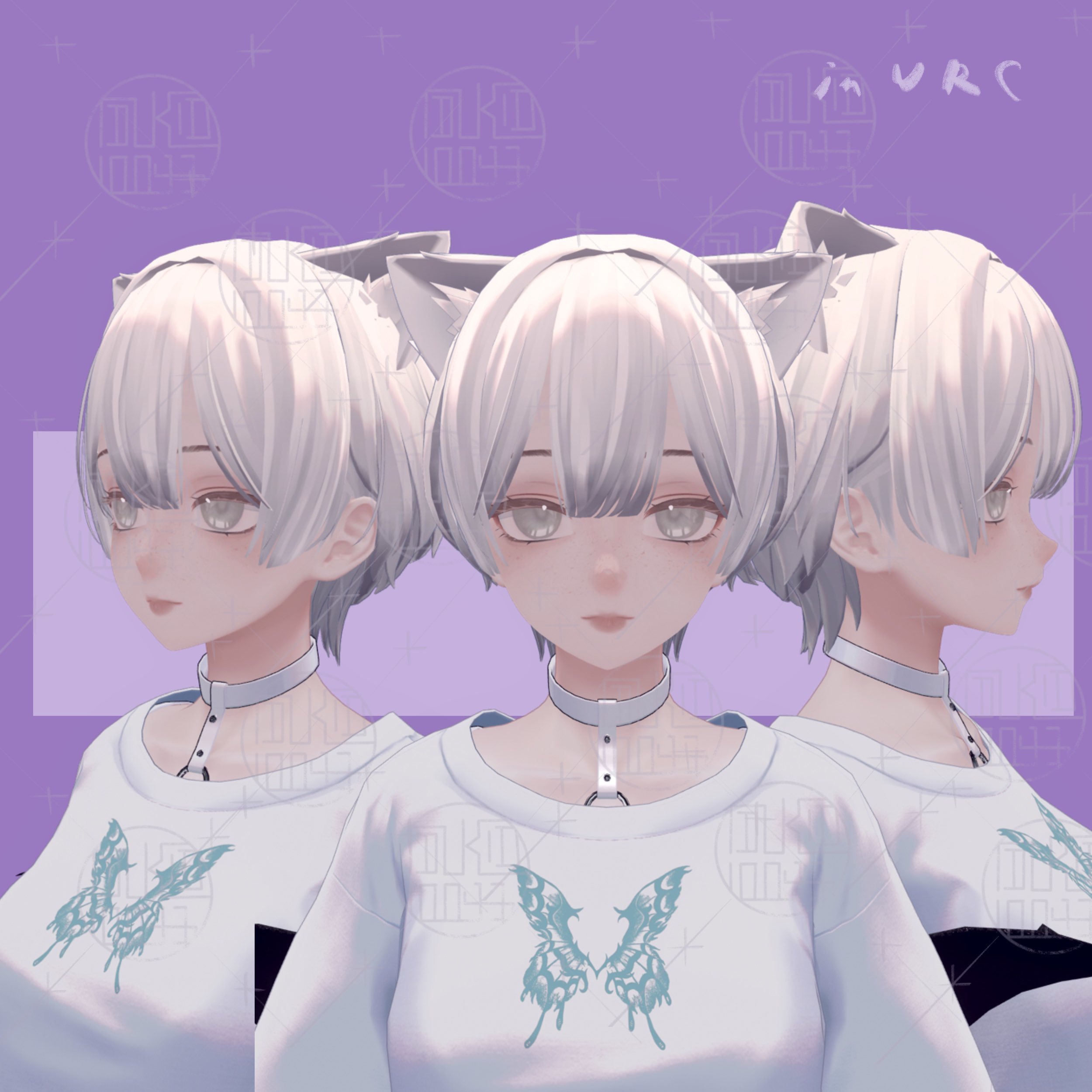 vrc 「森羅shinra専用」 顔テクスチャー DOLL∔makeup+eyebrow+eye facetexture∔FOR森羅 ...