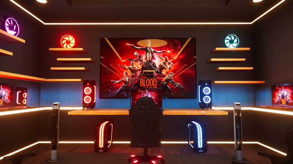 【VRChat Gaming Room】 - Animus VR Productions - BOOTH