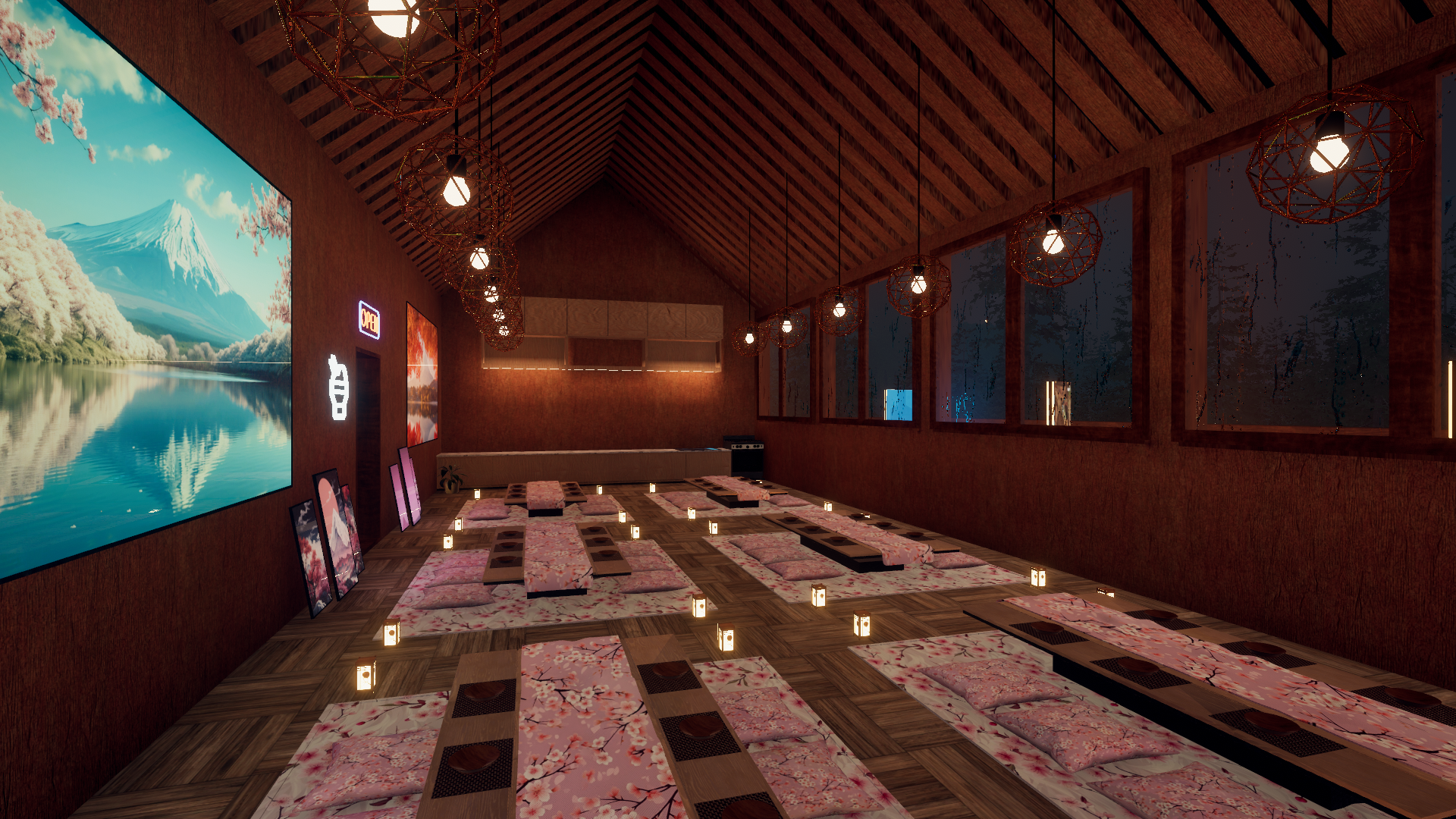 VRChat Rainlight Café - Animus VR Productions - BOOTH