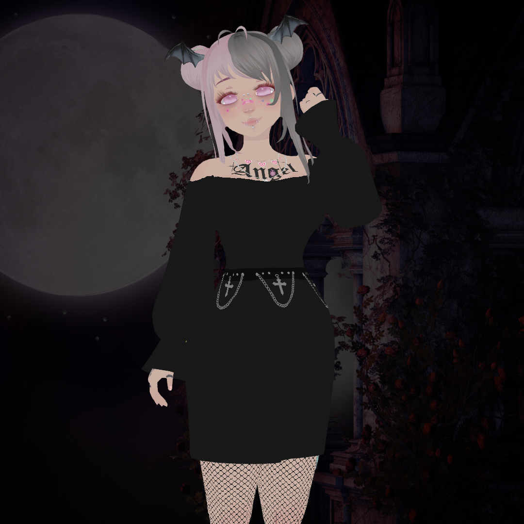Simple Gothic Dress - VRoid - Ryxxie_ET - BOOTH