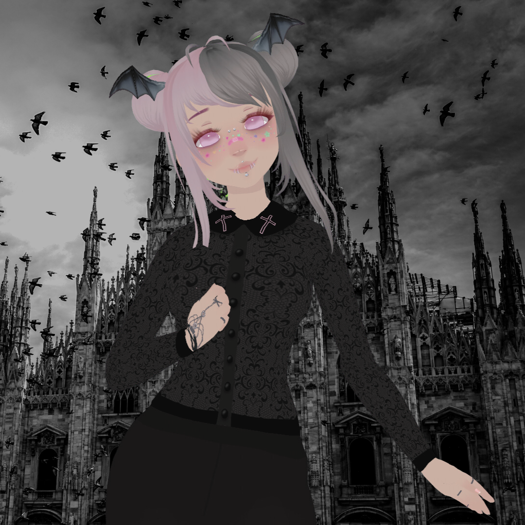 Gothic Lace Top - VRoid - Ryxxie_ET - BOOTH
