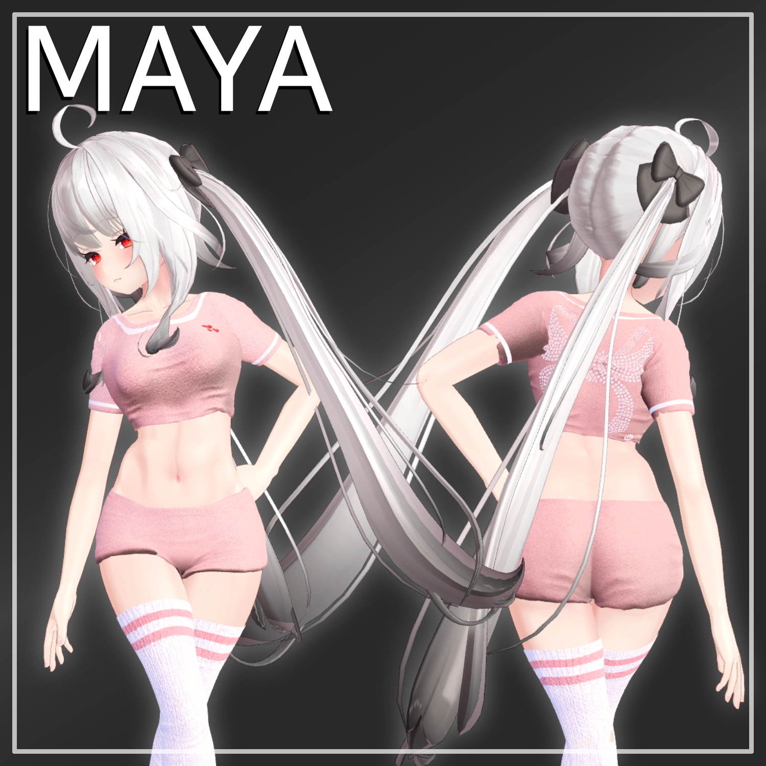 [MOE][Maya][Kikyo][Selesia] Crop Shirts & Long Socks - Overay - BOOTH