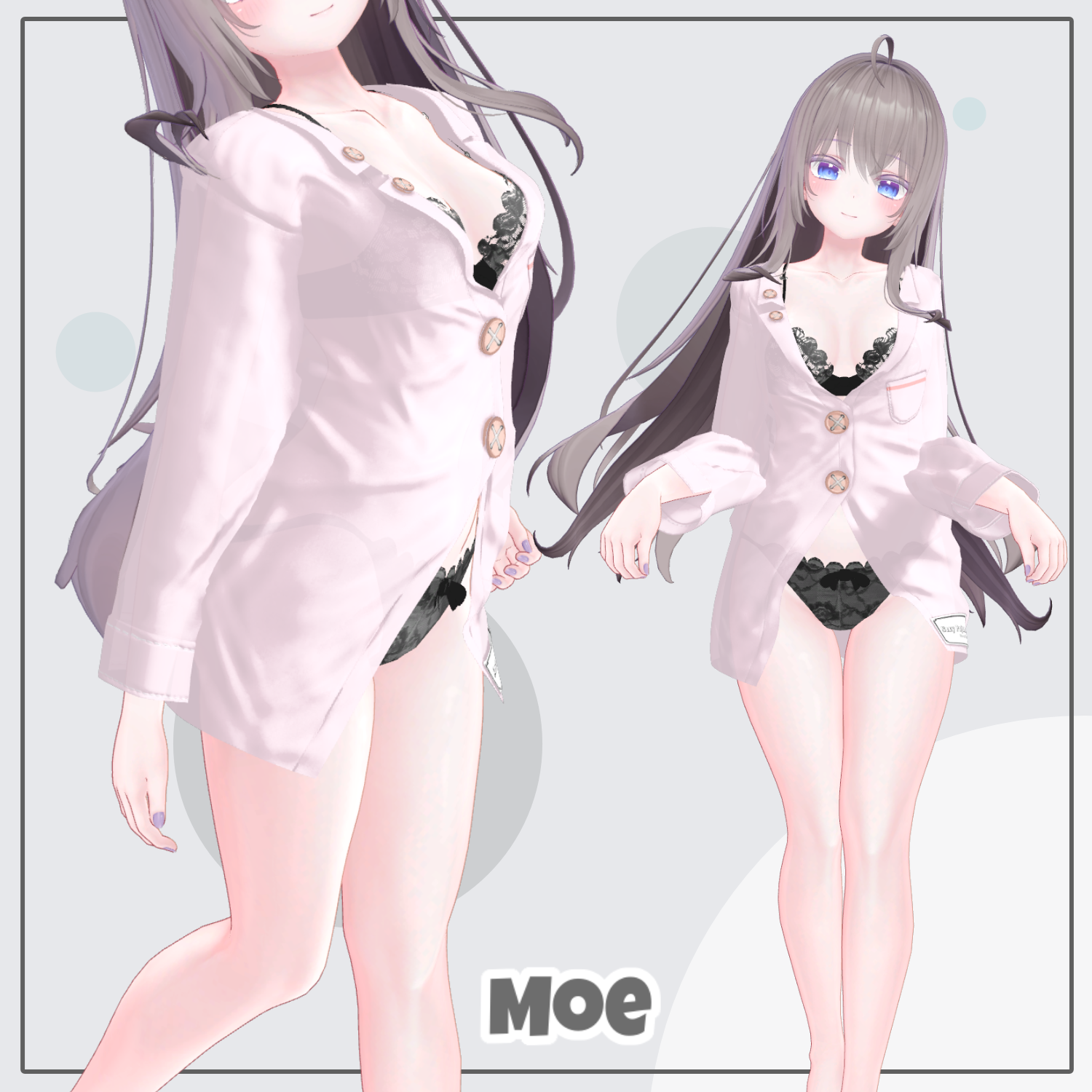 【4アバター対応】 Sexy Pajama 【vrchat想定】 Overay Booth