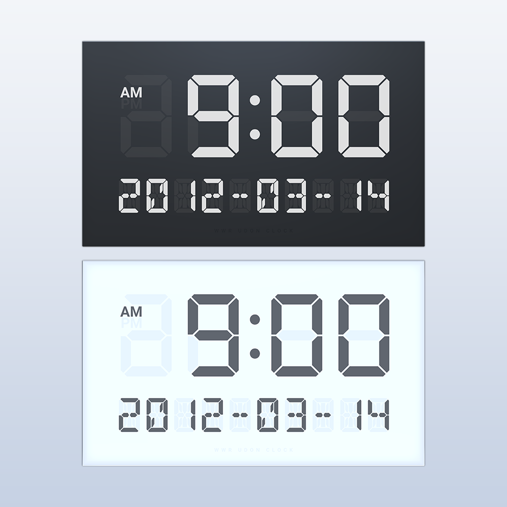 Udon Clock LCD Lite - WWR-DiRECT - BOOTH