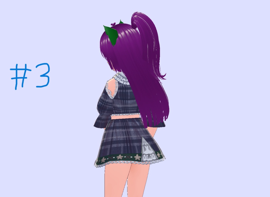 Plaid Frill Dress: 5 Palates - green-cat - BOOTH