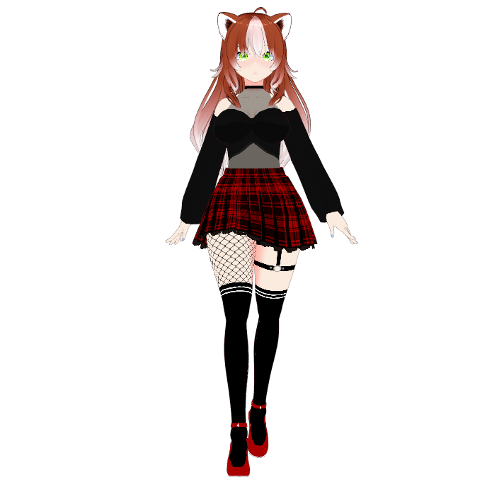Red Panda vtuber vroid - Meira Rune - BOOTH