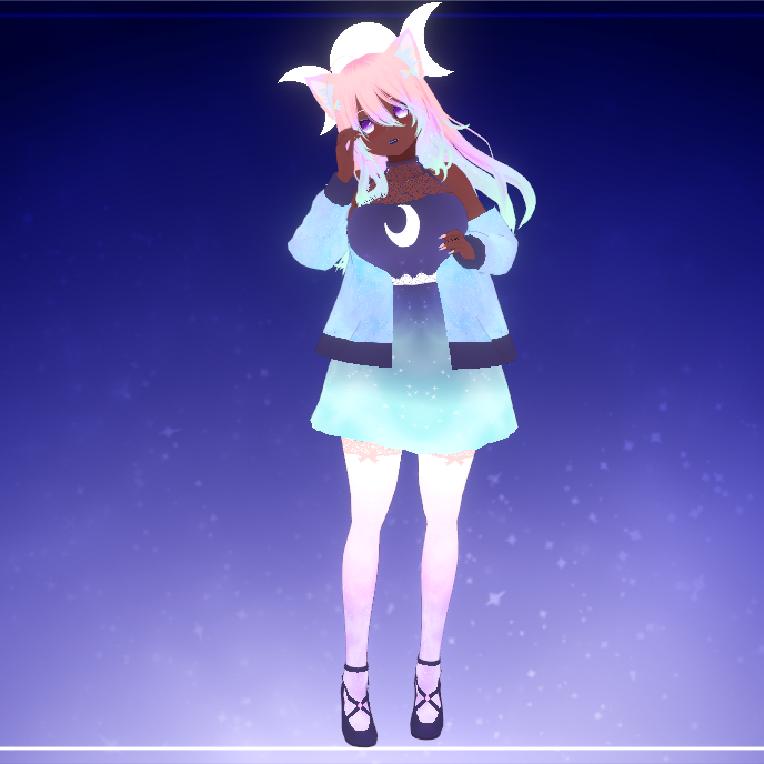 Moon goddess (f2u vtuber) - Meira Rune - BOOTH