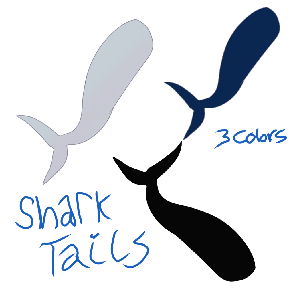 VTS Shark Tails - 3 Color - rainyku - BOOTH