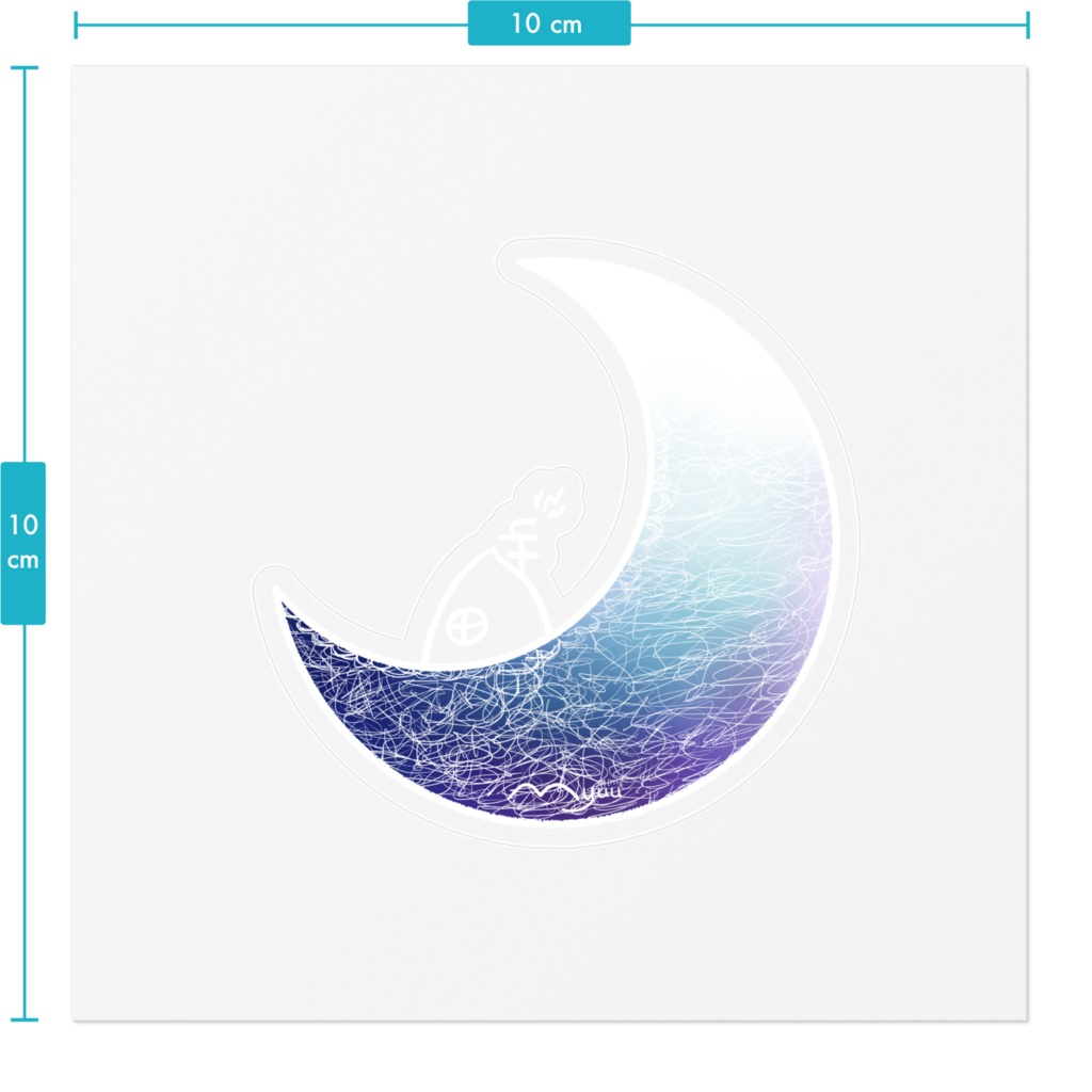[004] Moonlight Drop クリアステッカー - Myuu as [m] - BOOTH