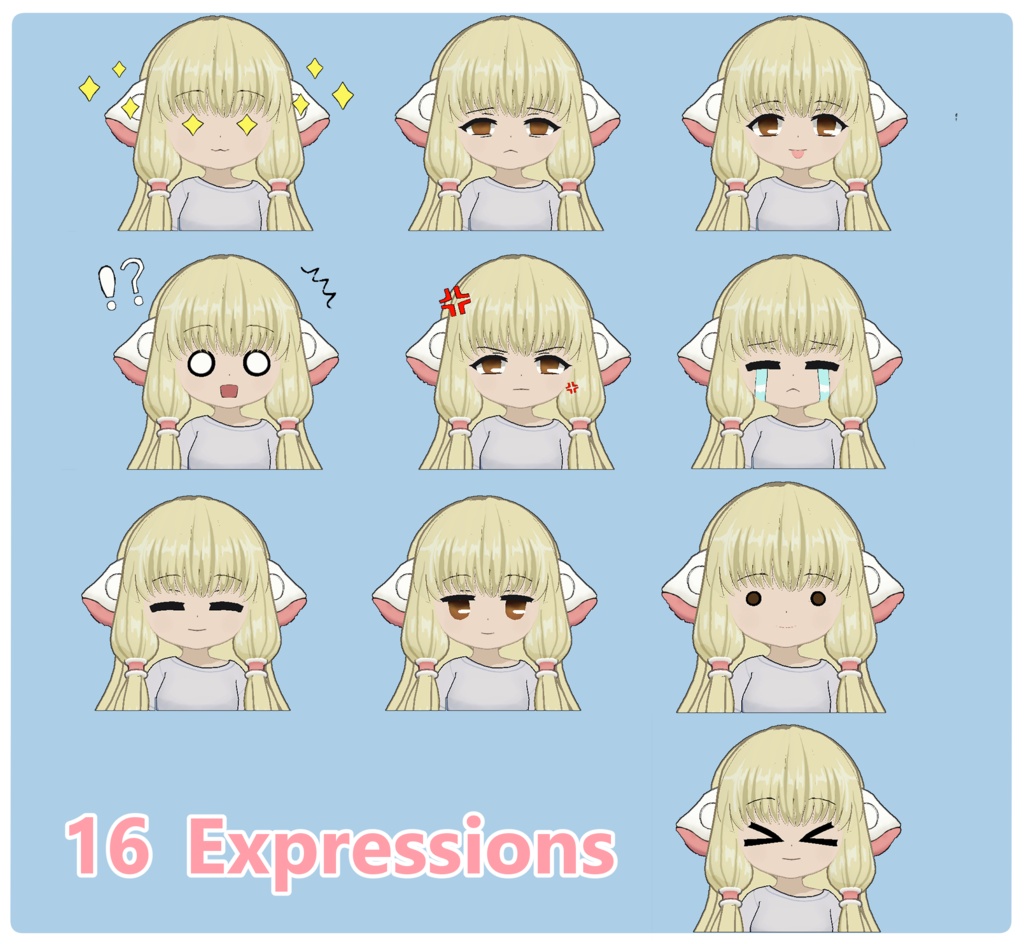 [VRChat] Chii - Chobits Chibi 3D Model - birdchii - BOOTH