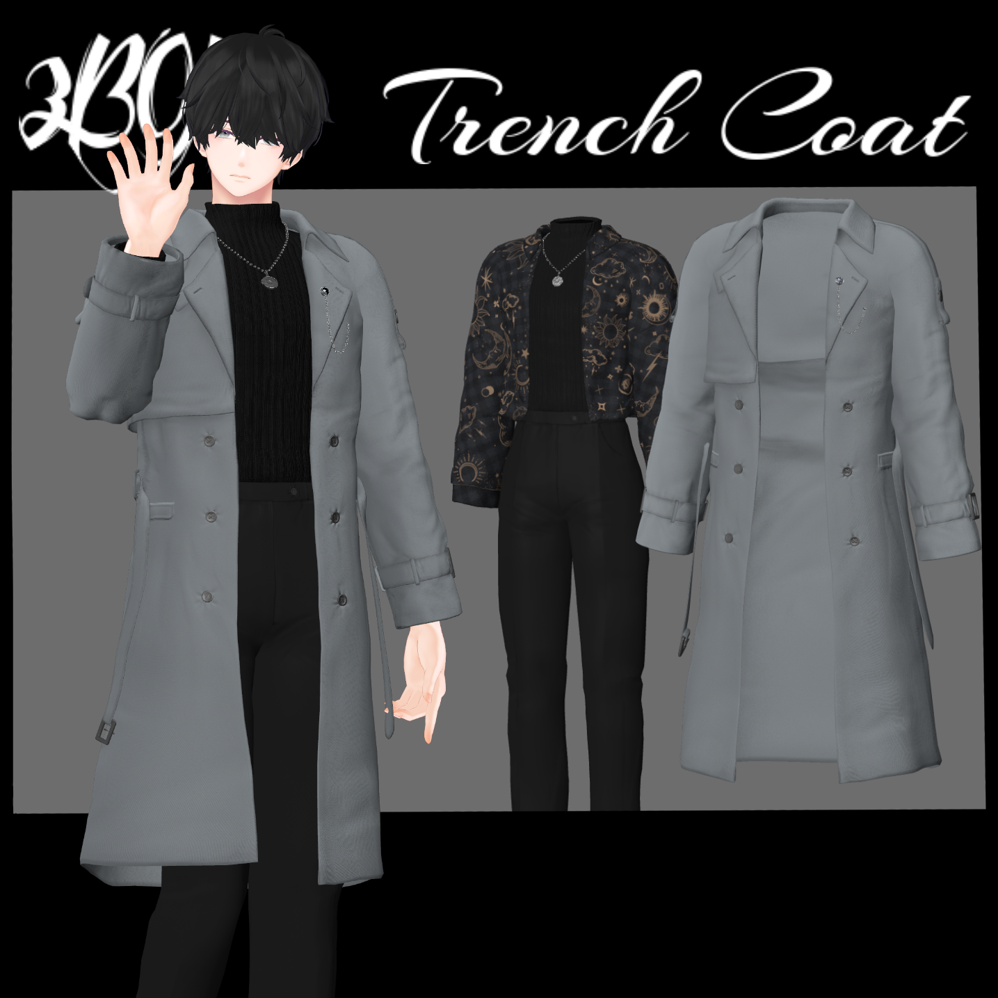 🧥Trench Coat🧥 (for Minase) #3BON - 3BON - BOOTH