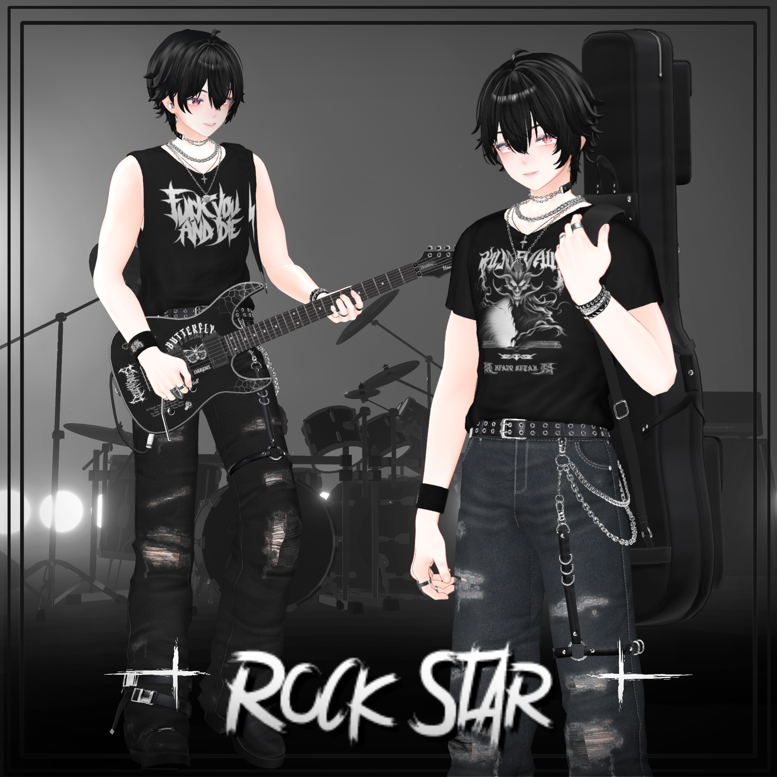Rock Star (for Men's avatars) #3BON - 3BON - BOOTH