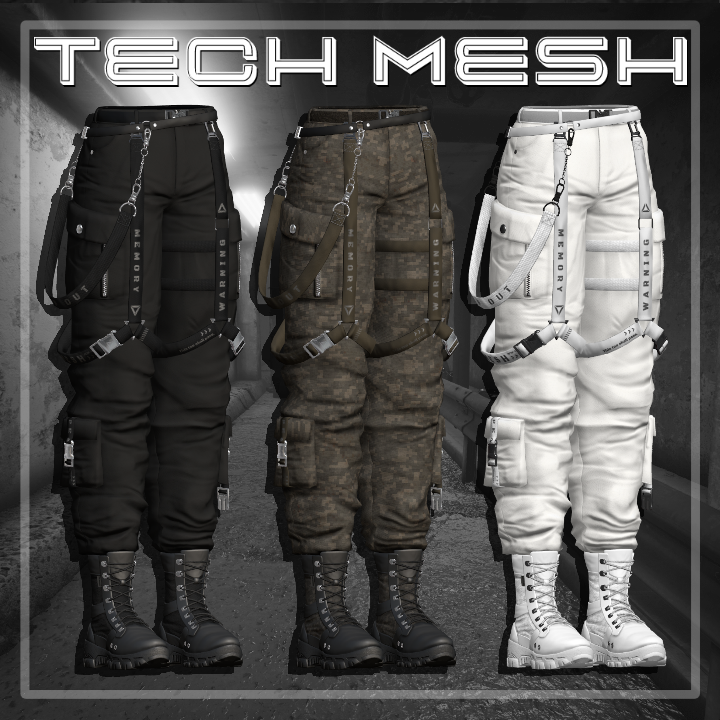 Tech Mesh (for Men's avatars) #3BON - 3BON - BOOTH