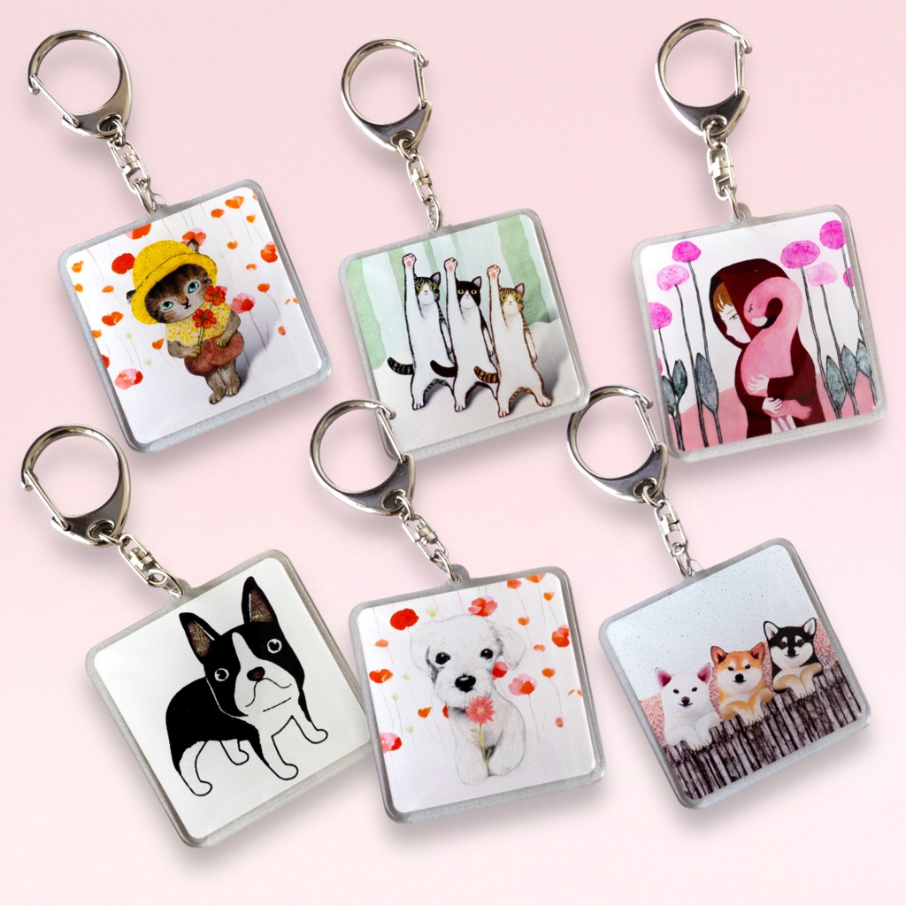 アクリルキーホルダー(6種類) - hiish - BOOTH