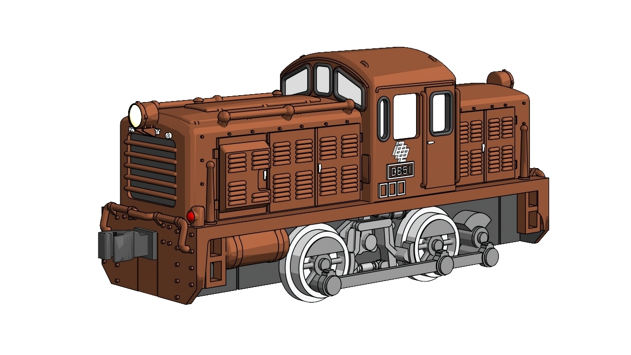 Nゲージ大井川鉄道DB51形DLタイプ(鉄道模型キット) - コメットモケイ - BOOTH