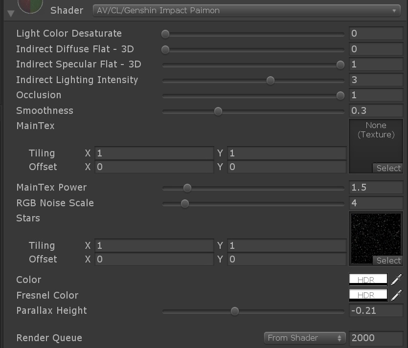 AV CL Genshin Impact Paimon [Shader] - DeltaGem Shaders - BOOTH