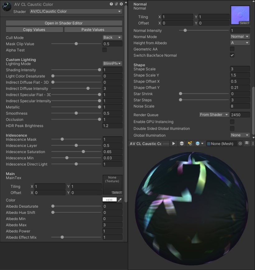 AV CL Caustic Color [Shader] - DeltaGem Shaders - BOOTH