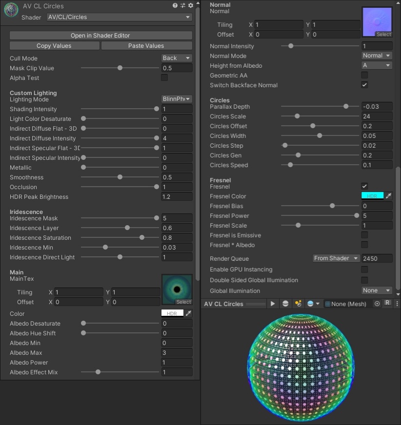 AV CL Circles [Shader] - DeltaGem Shaders - BOOTH