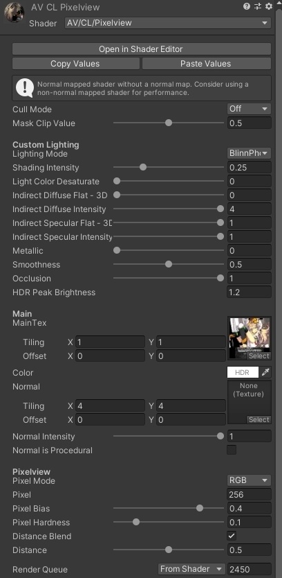 AV CL Pixelview [Shader] - DeltaGem Shaders - BOOTH