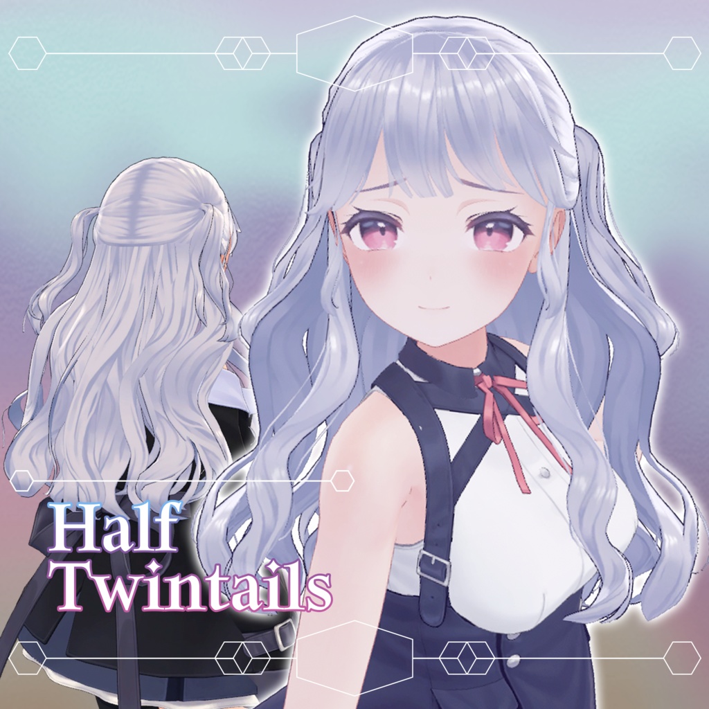 [VRC 髪型] Half twintails(3アバター対応) - Xaro - BOOTH