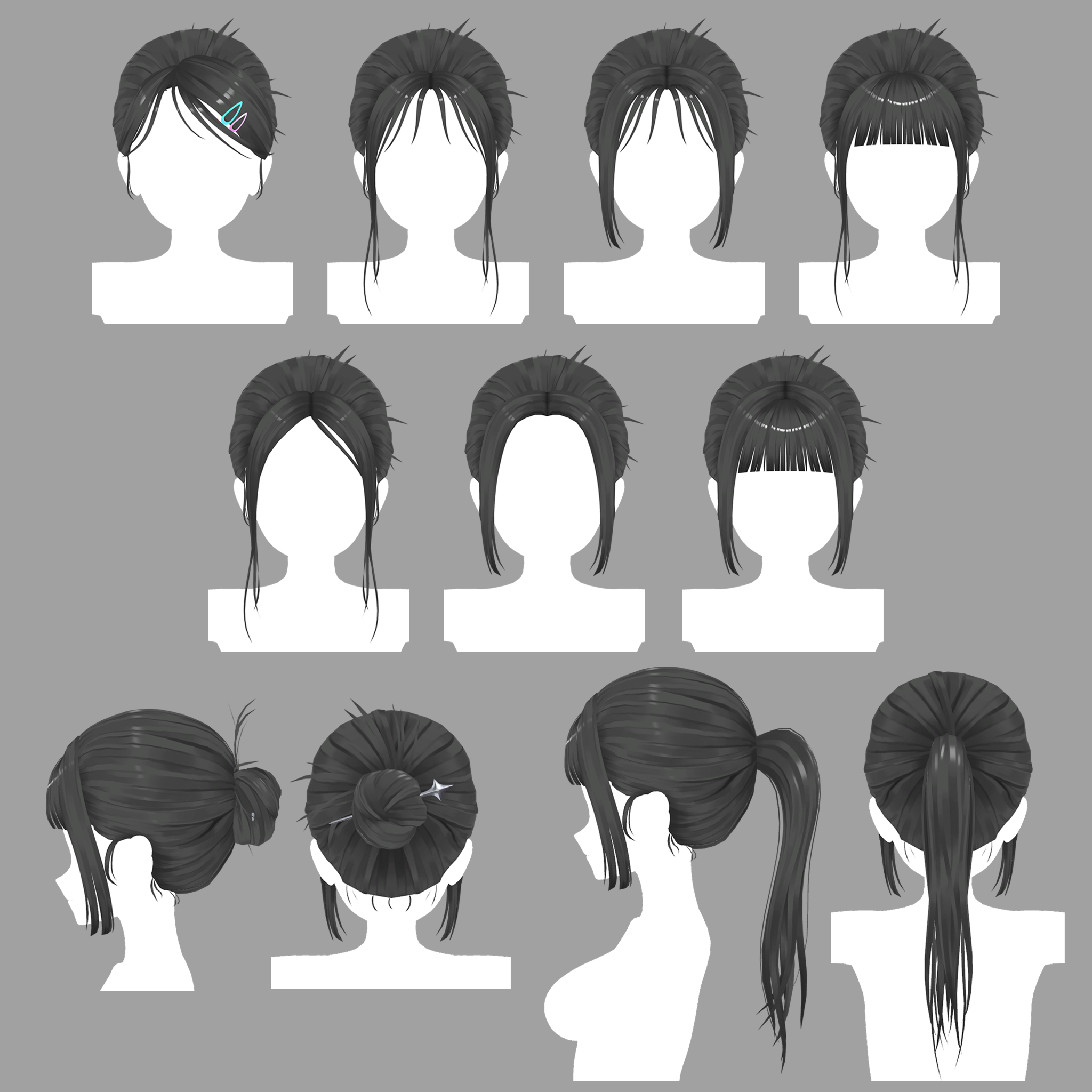 [VRC 髪型] Hype Girl(8アバター対応) - Xaro - BOOTH